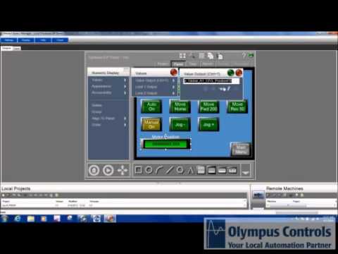 Example of a Rockwell Controller, a Yaskawa Drive, and a Parker HMI ...