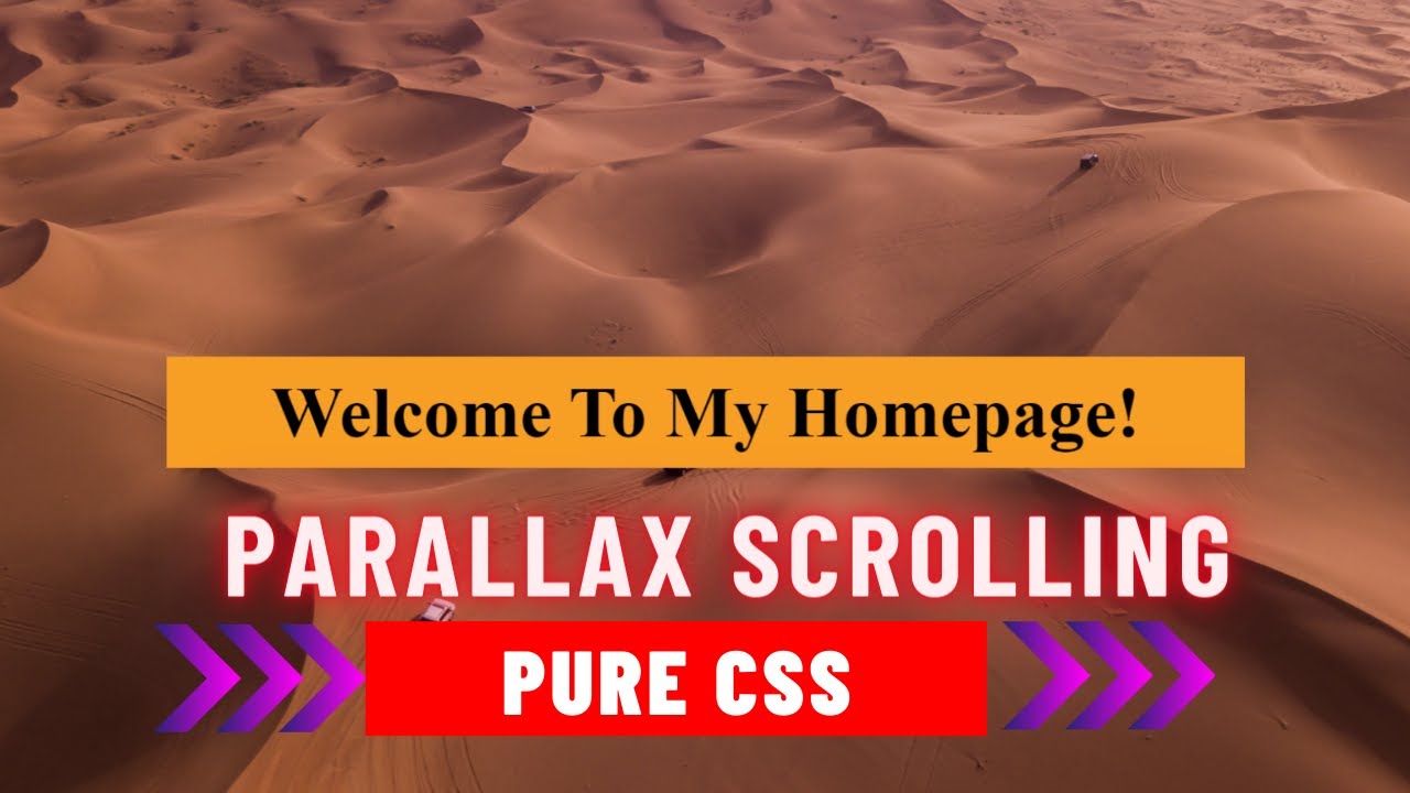 How To Make Parallax Scroll Effect Using Pure Css Html And Css Tutorial 5123