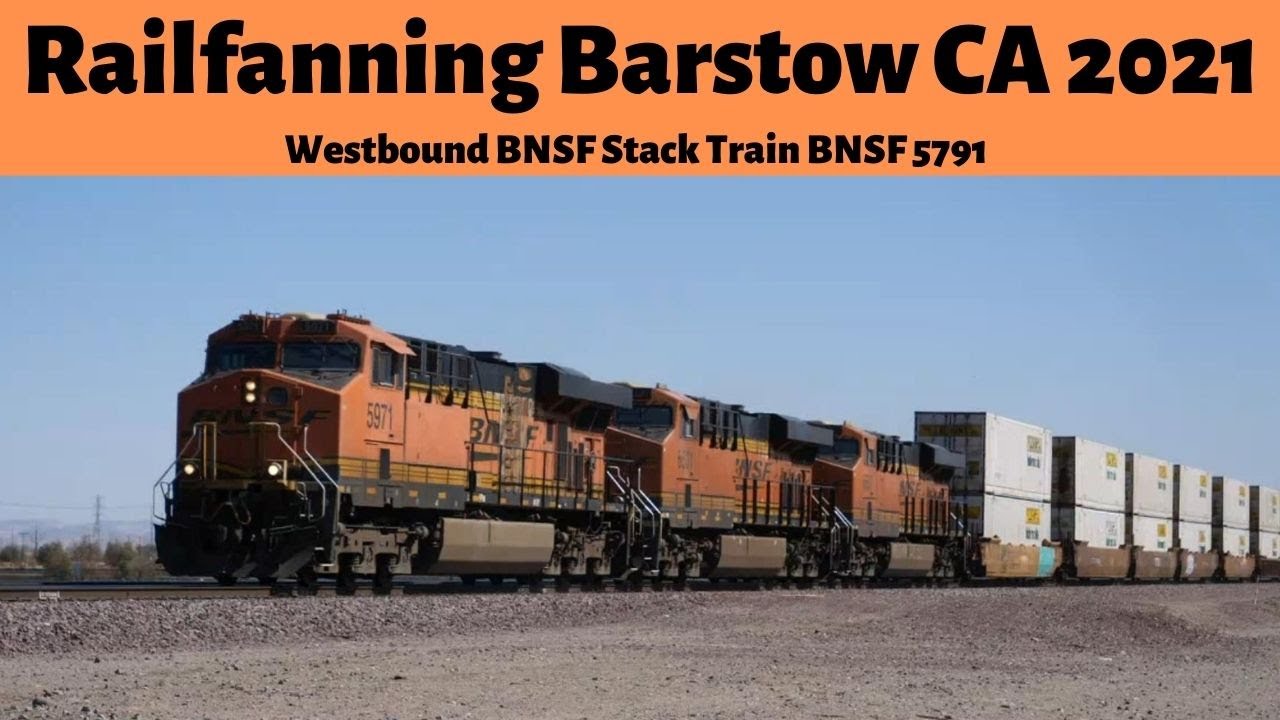 Westbound BNSF Stack Train BNSF 5791 - YouTube