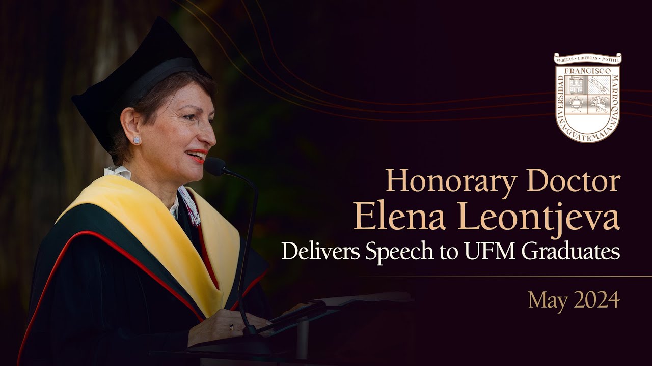 Honorary Doctor Elena Leontjeva Delivers Speech to UFM Graduates (May ...