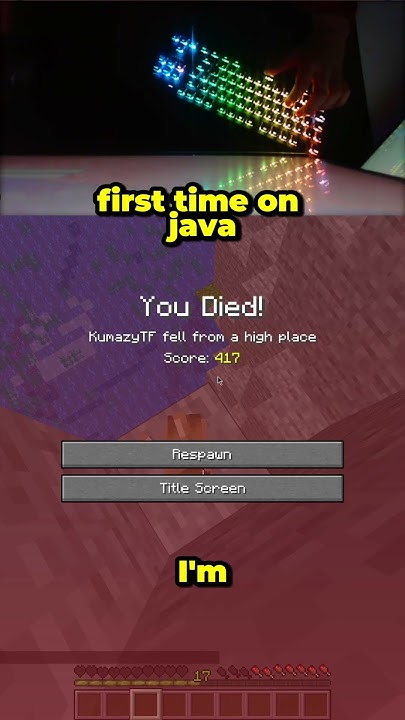 my first time playing java #minecraft #shorts - YouTube