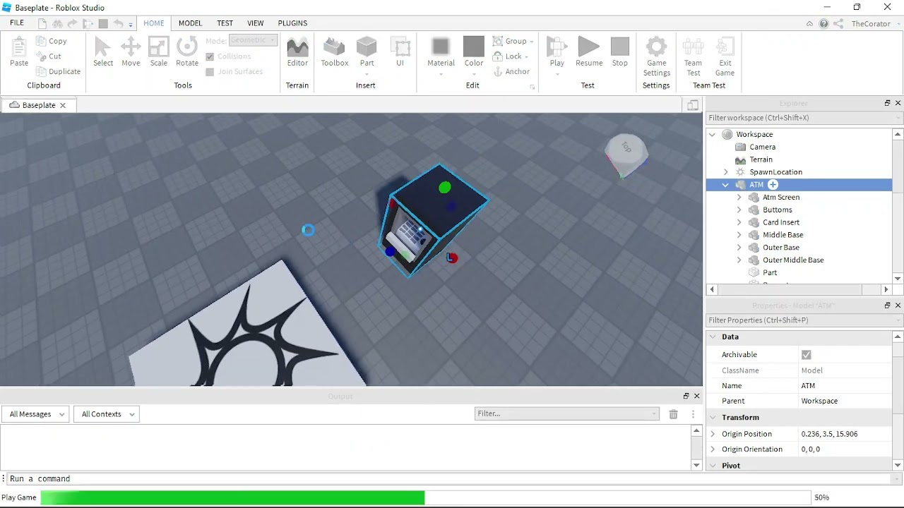 Making a rob-able ATM in roblox studio! - YouTube