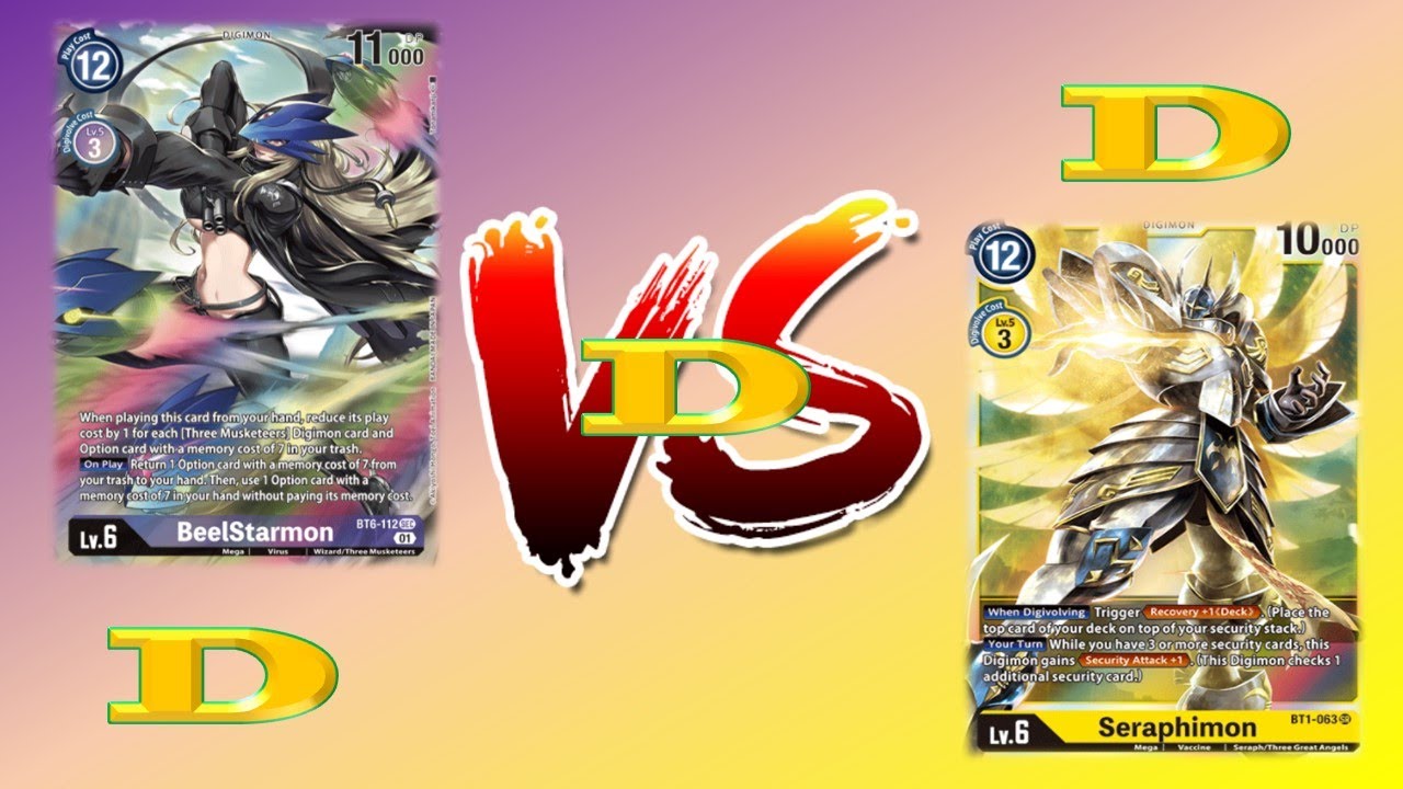 Digimon TCG EX1: Three Musketeers Vs Seraphimon DigiDuelos por ...