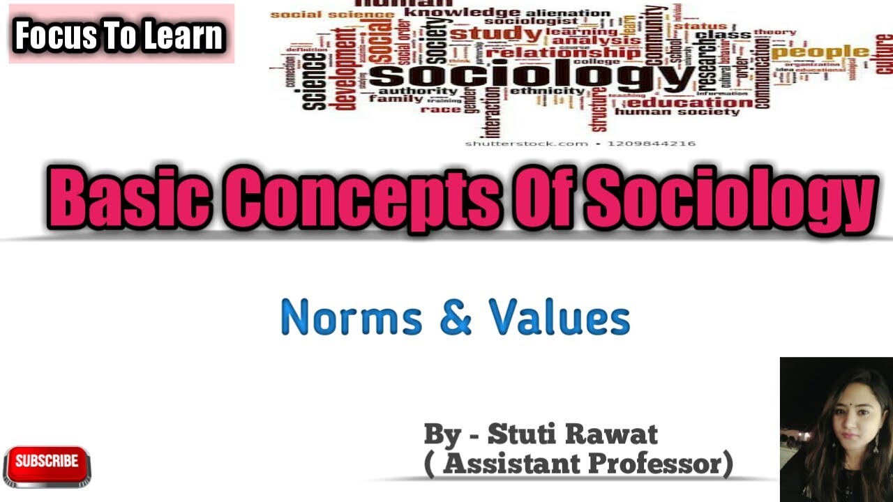 Basic sociology concepts : Values & Norms - YouTube