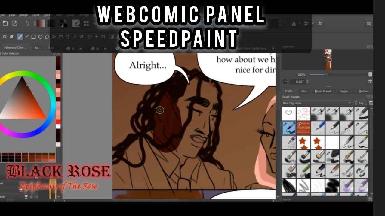 Watch how I work on faith based WEBCOMIC panel! - YouTube