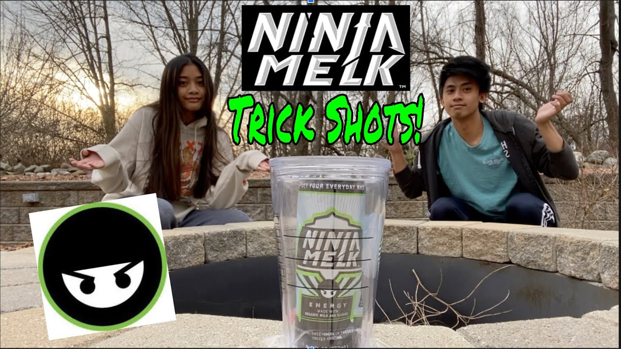 Ryan Higa's Ninja Melk Energy Drink Trick Shots! - YouTube