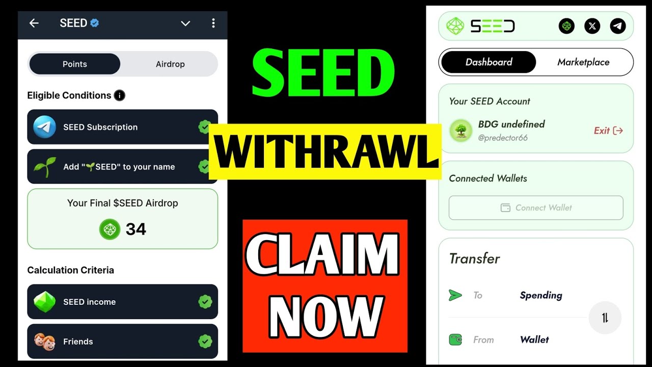 How to Claim $SEED Airdrop To WALLET ( Step-by-step guide ) - YouTube