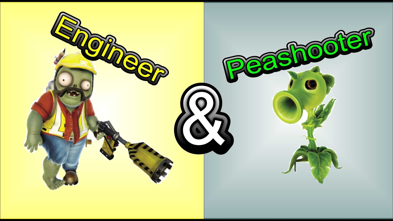 Plants vs Zombies Garden Warfare Team Vanquish Engineer & Peashooter ...