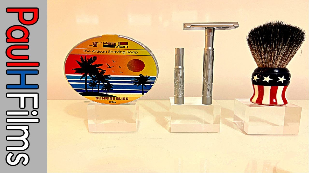 Pearl K2 Dual Handle DE Razor | Sunrise Bliss Shaving Soap | White Star ...