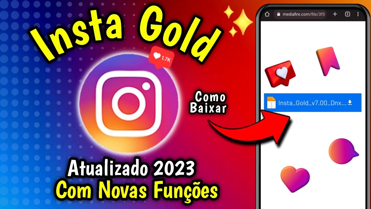 O MELHOR🔥COMO BAIXAR INSTA GOLD ATUALIZADO 2023 NOVO InstaMod 🤩 - YouTube