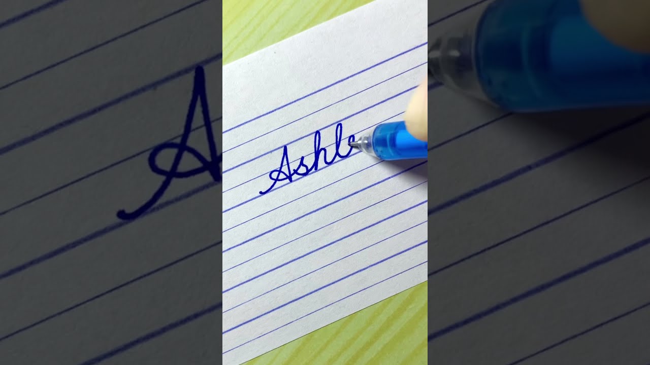The Name Ashley In Cursive