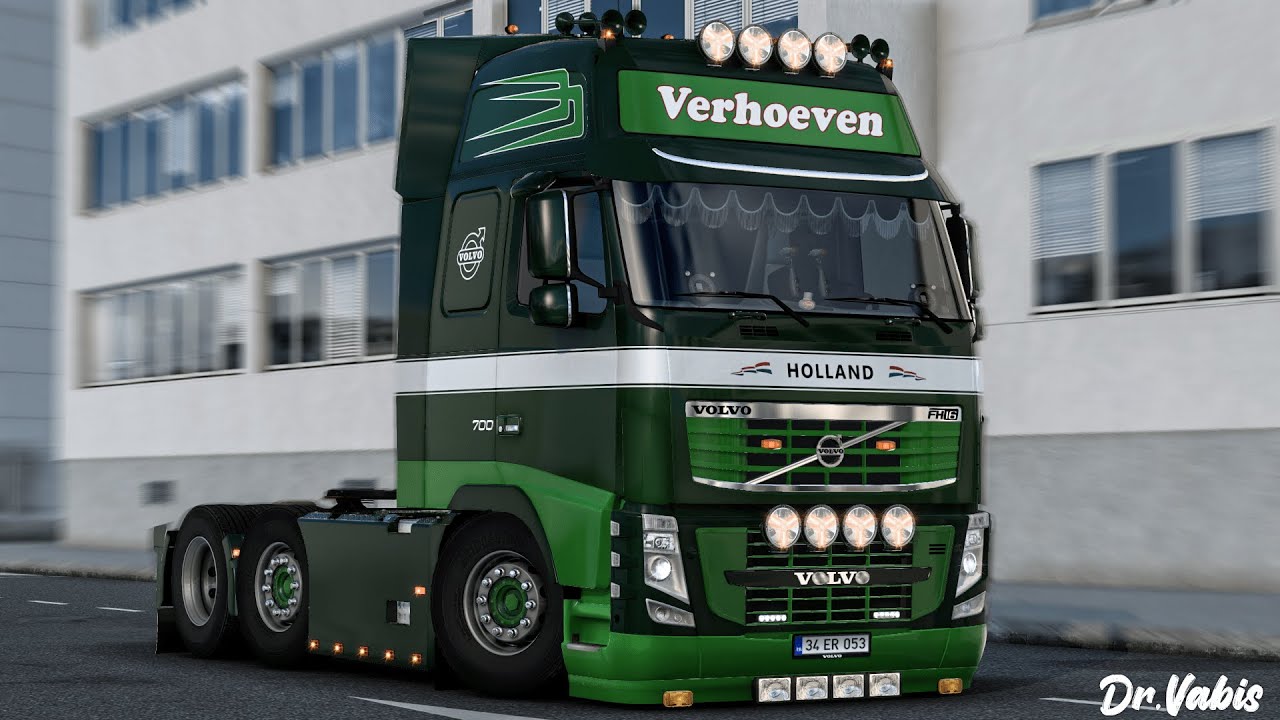 ETS2 1.46 Volvo FH16 2009 Reworked + Volvo Addons + Verhoeven Skin Pack ...