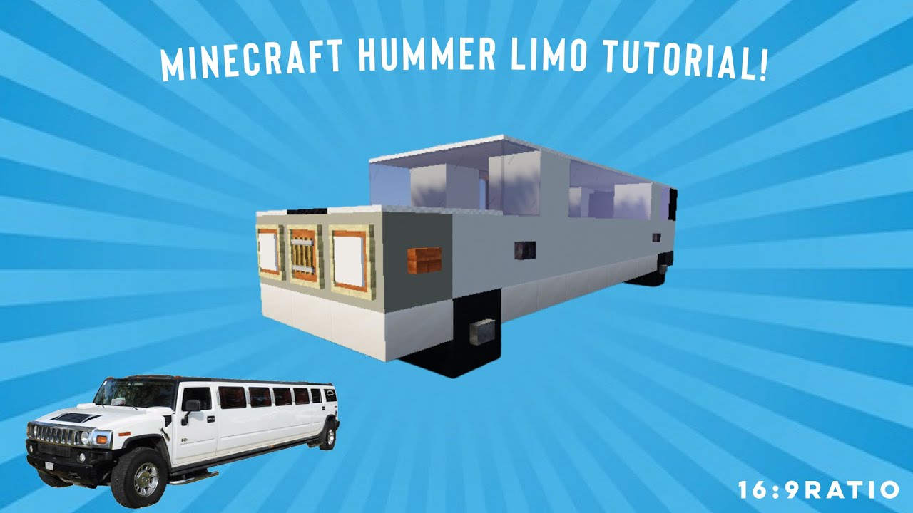 Minecraft Hummer Limo Tutorial! - YouTube
