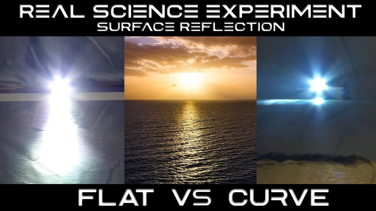 Real Science Experiment Surface Reflection - Flat vs Curve - YouTube