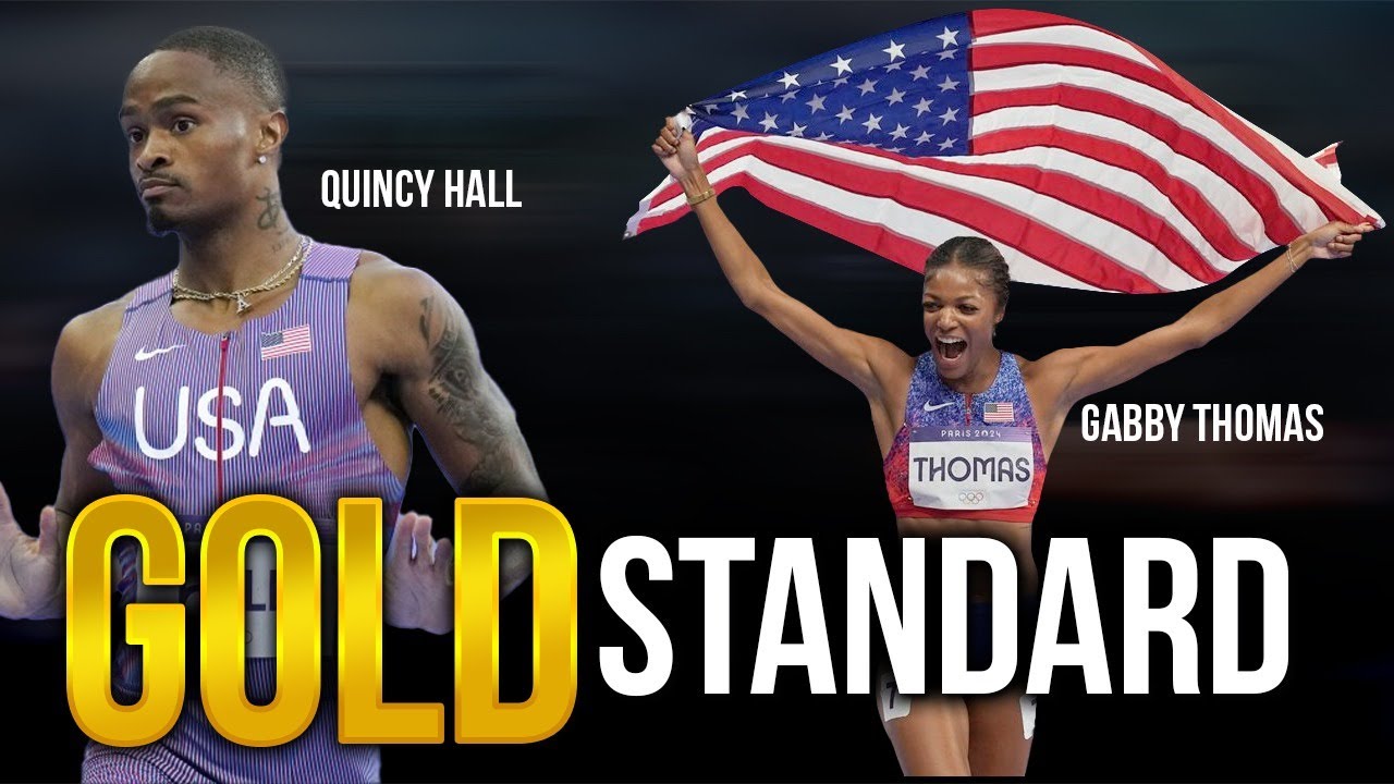 Quincy Hall wins GOLD in the 400m Finals! - YouTube