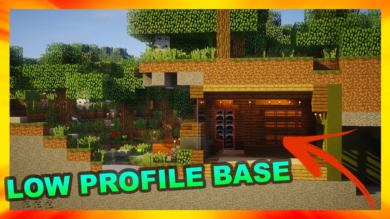 How to Build a Low Profile Minecraft Survival Base with World Download ...