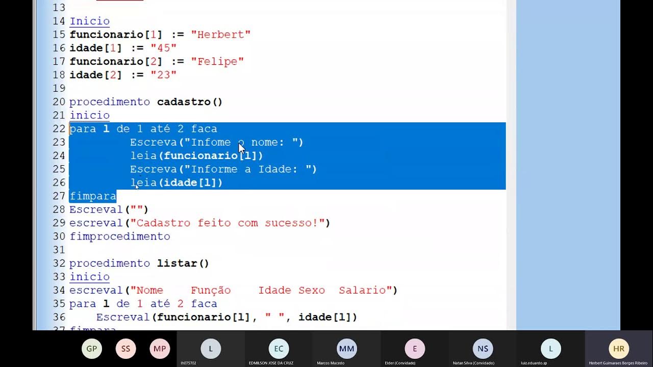 Explicação Vertor e procedimentos com menu - YouTube