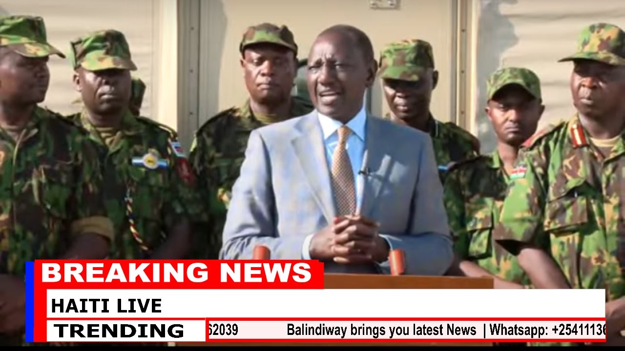 LIVE: PRESIDENT RUTO GIVING NEW ORDERS TO KENYAN POLICE IN HAITI! - YouTube