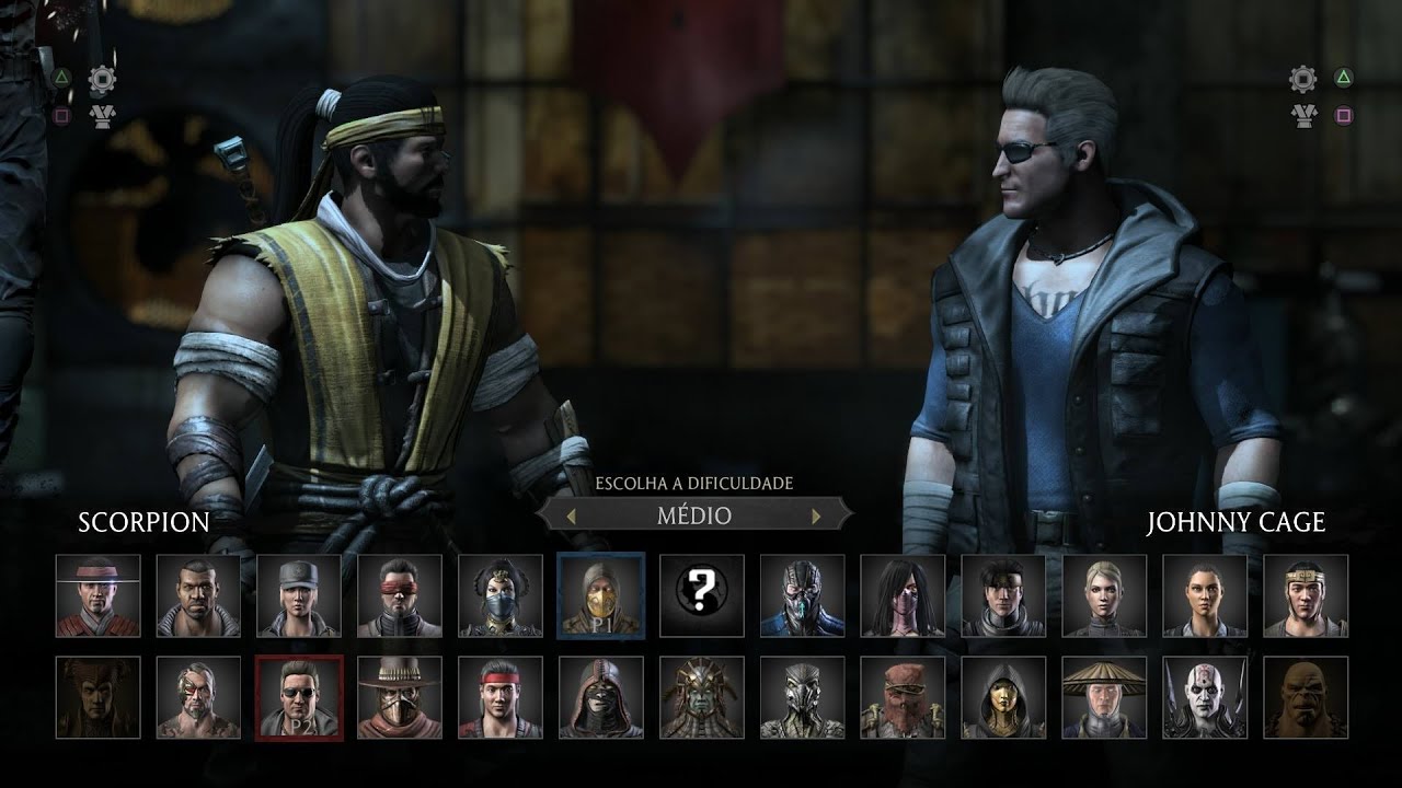 Mortal Kombat X: Hanzo Hasashi [Scorpion] vs Johnny Cage PT/BR (DUBLADO ...