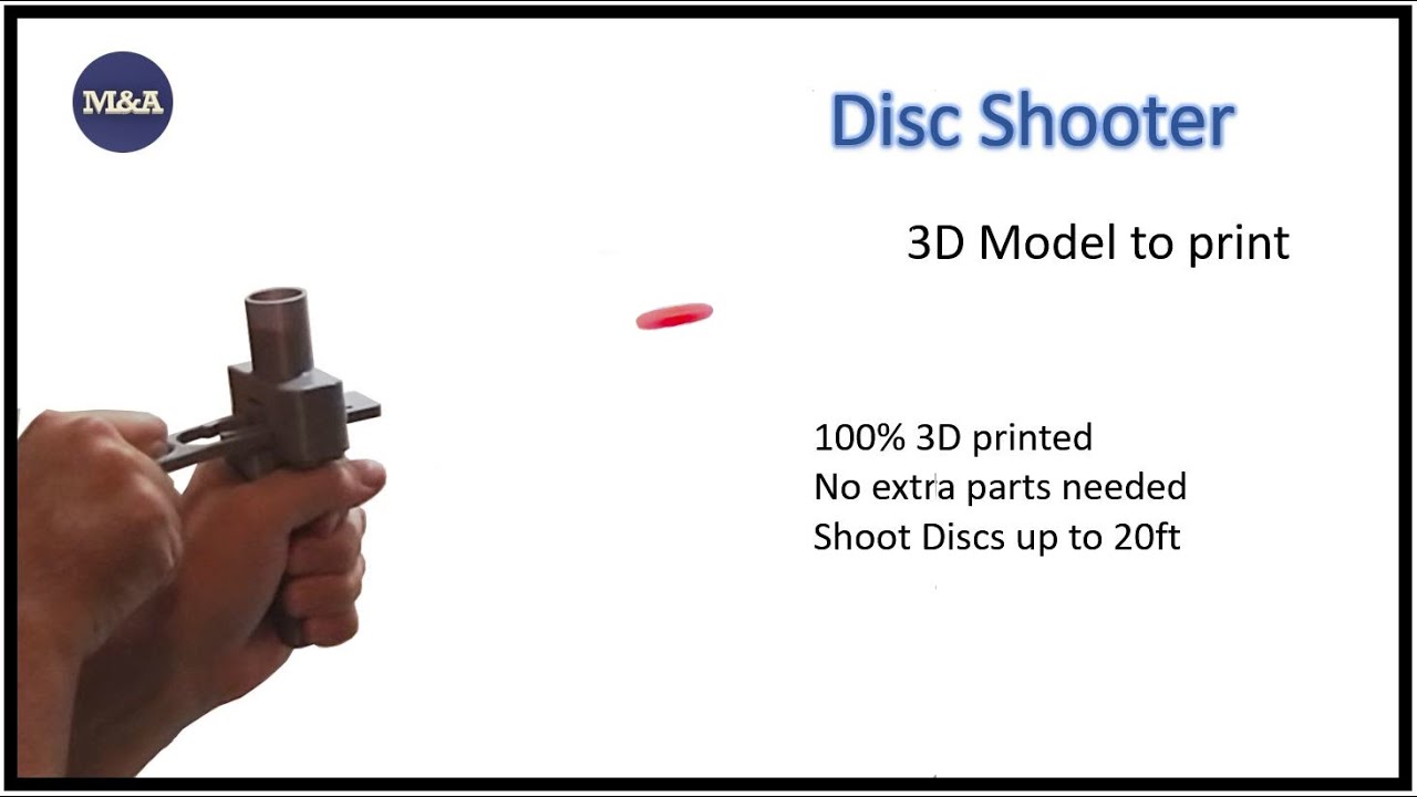 3D Printed Disc Shooter - YouTube