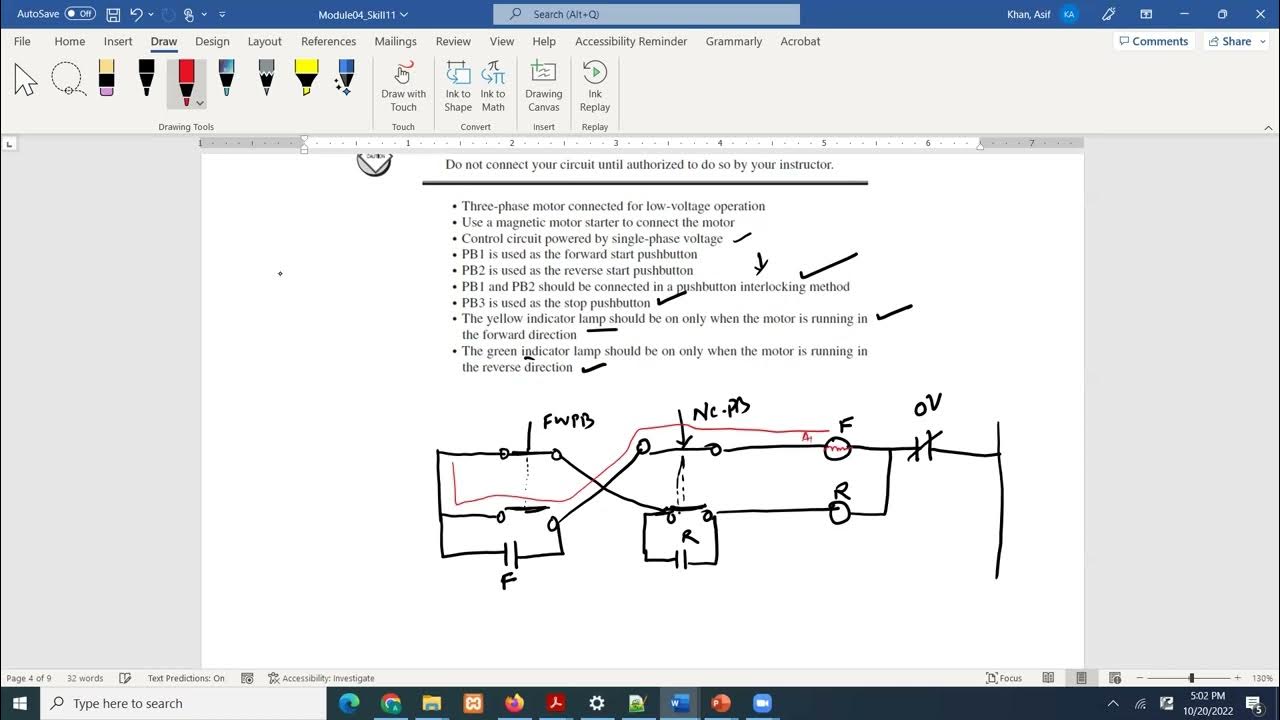 Ladder logic Pushbutton interlock motor control-04 - YouTube