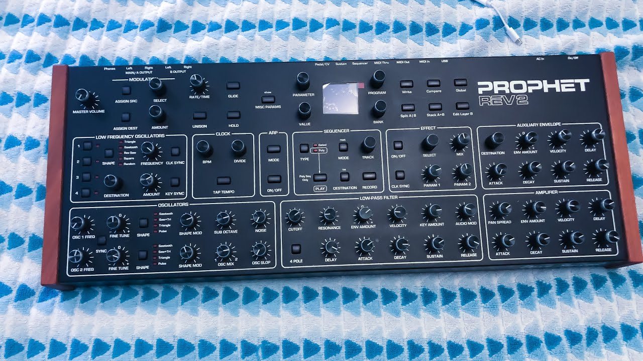 DSI Prophet Rev 2 - Ambient Pad - YouTube