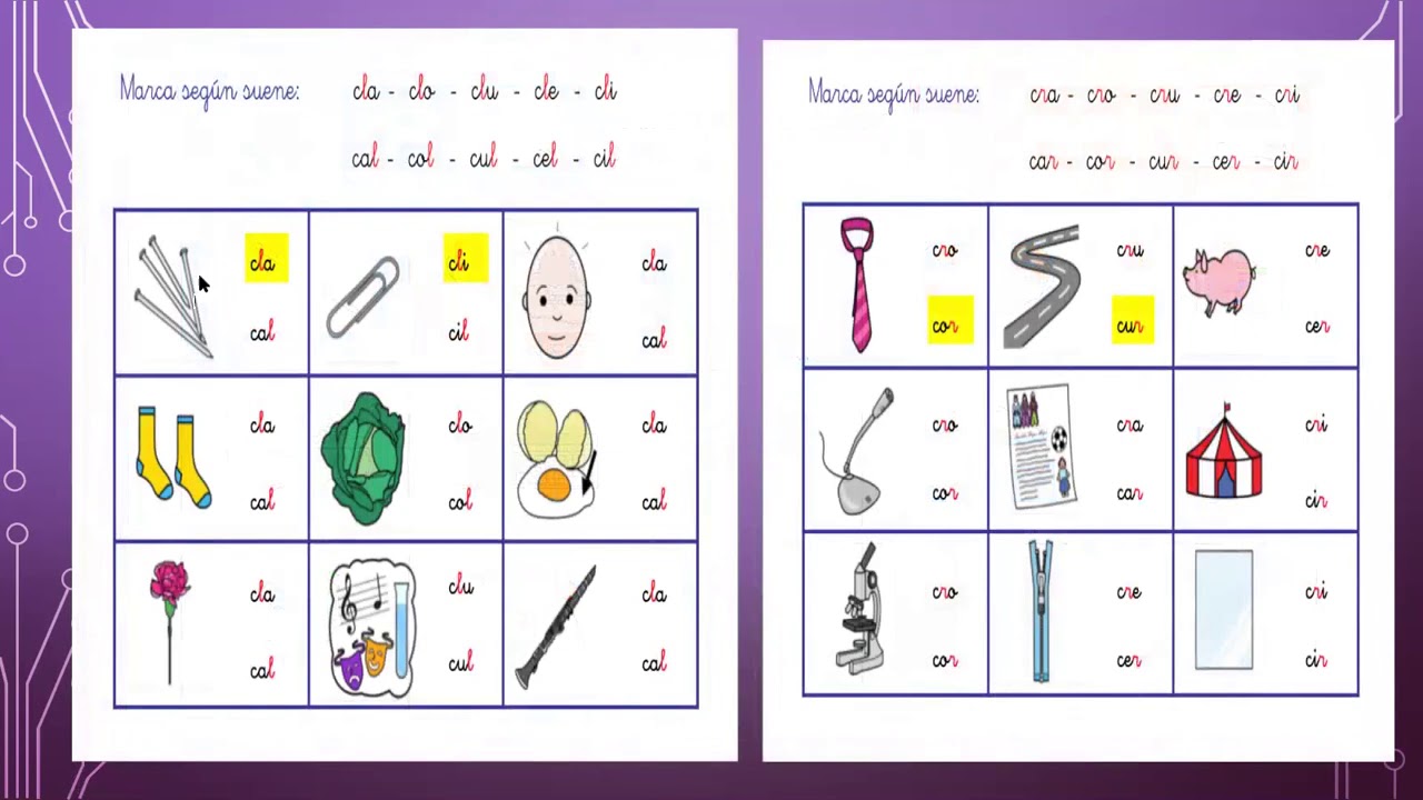 PALABRAS CON CL Y CR - YouTube