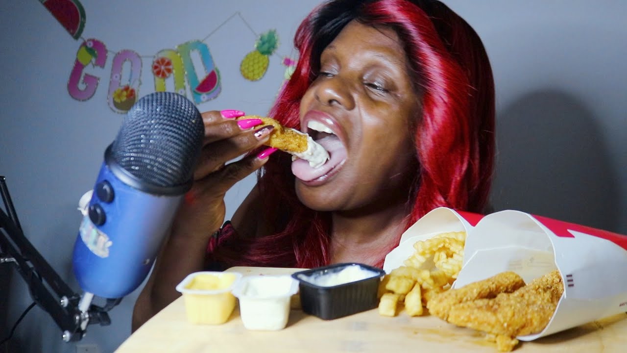 Arby's Fish Tenders ASMR Eating Sounds - YouTube