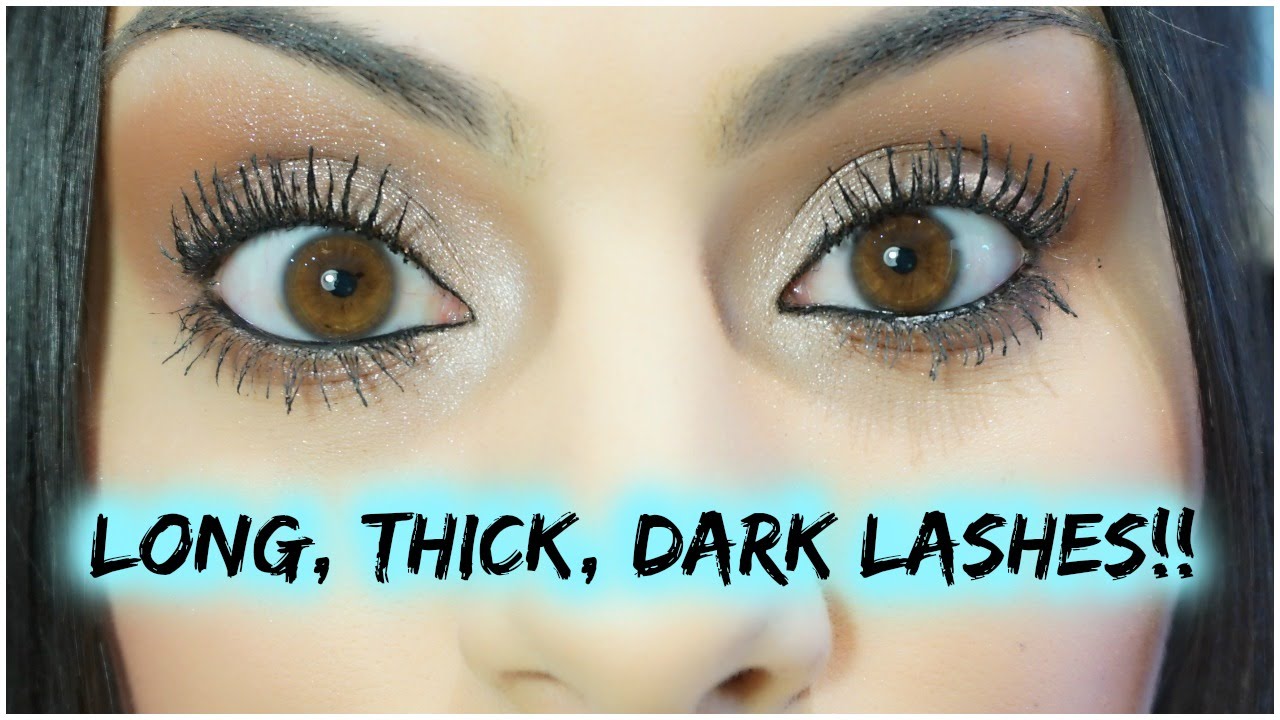 HOW TO GET LONG, THICK, DARK LASHES!! - YouTube