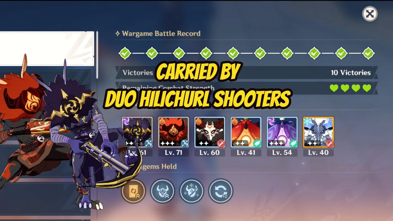 Hilicurl Training Gameplay in Exercise Surging Storm Wargame, Perfect ...