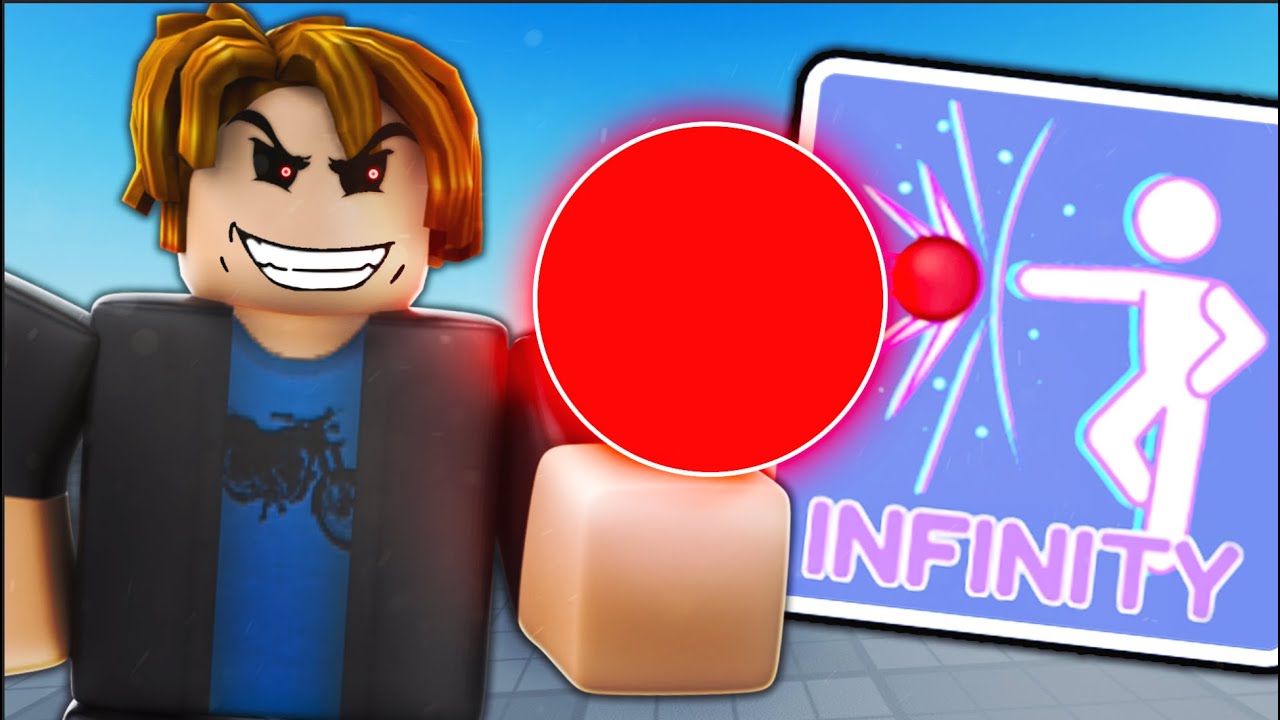 Noob Trolling With Infinity in Roblox Blade Ball - YouTube