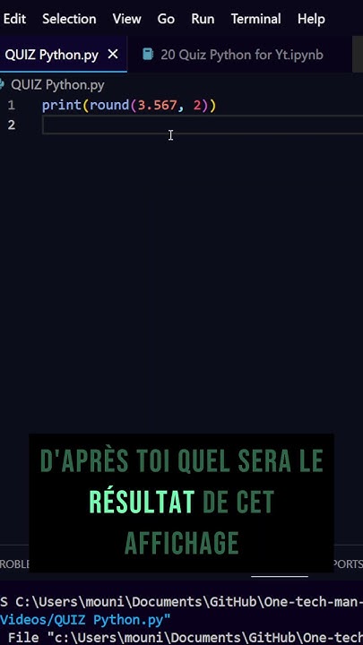 QUIZ Python EPISODE 14 : Round 1, FIGHT ! #shorts #coding #python3 # ...