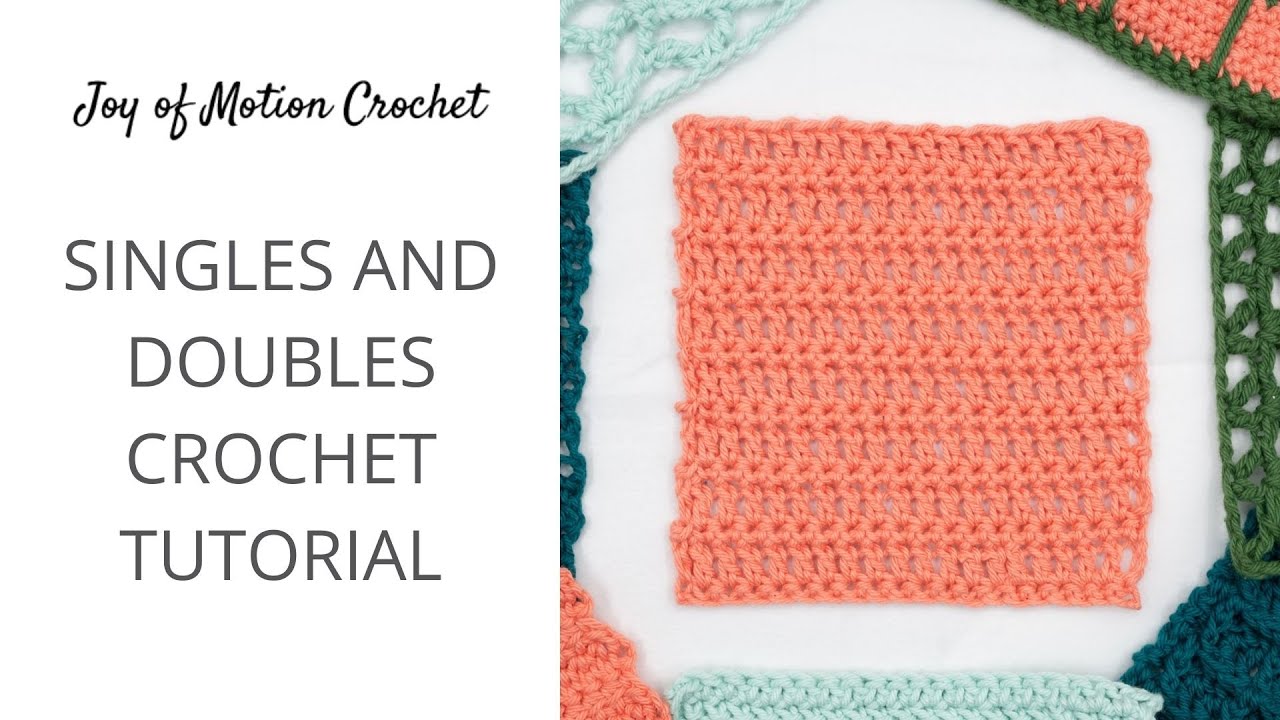Singles and Doubles Crochet Stitch Tutorial - YouTube