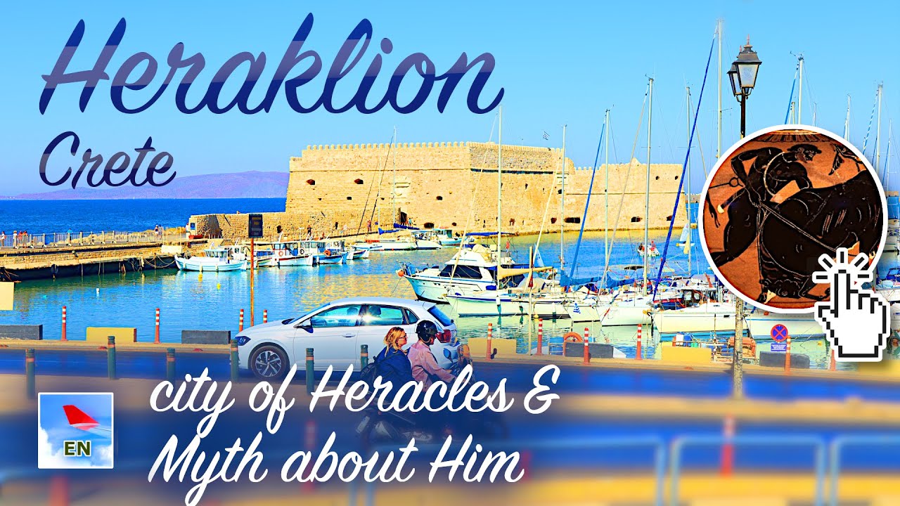 HERAKLION, Crete: City Tour & Myth about Cretan labour of Heracles ...