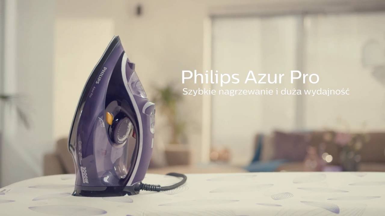 Długotrwała wydajność i precyzja prasowania - żelazko Philips Azur Pro ...