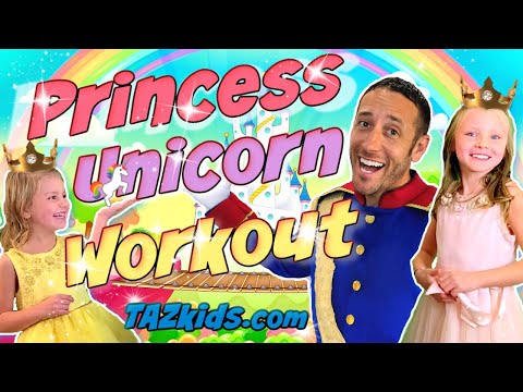 PRINCESS UNICORN WORKOUT and DANCE for Kids!... 15 minutes of Exercise FUN and Entertainment!