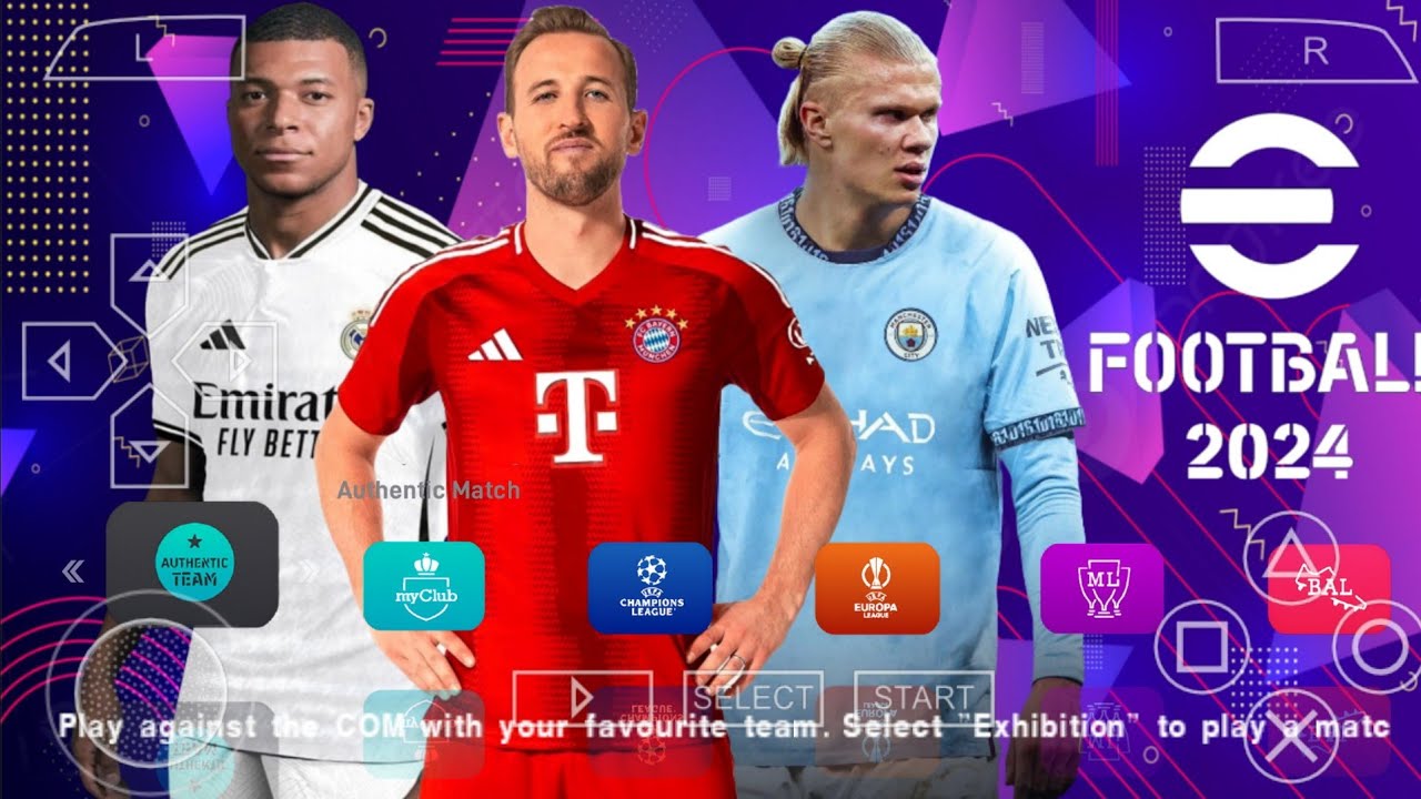 eFootball PES 2024 PPSSPP New Update English New Kits 24/25 Season ...