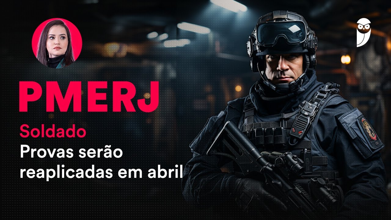 PMERJ Soldado: Provas serão reaplicadas em abril - YouTube