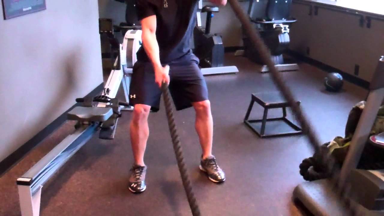 Single Arm Rope Slams - YouTube