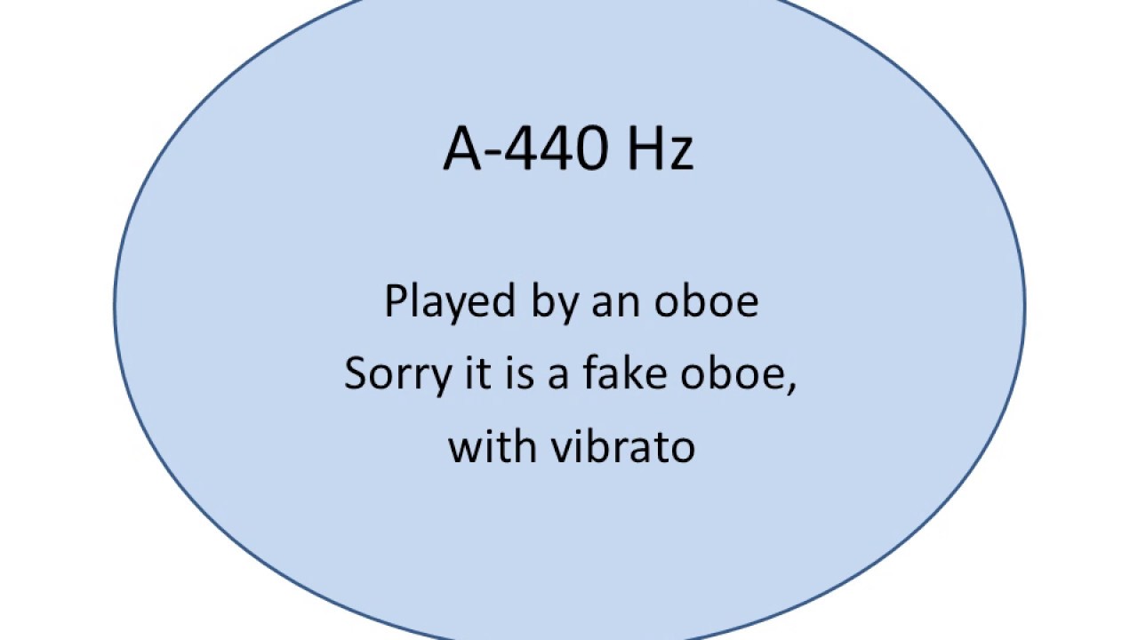 A 440 Hz oboe for tuning - YouTube