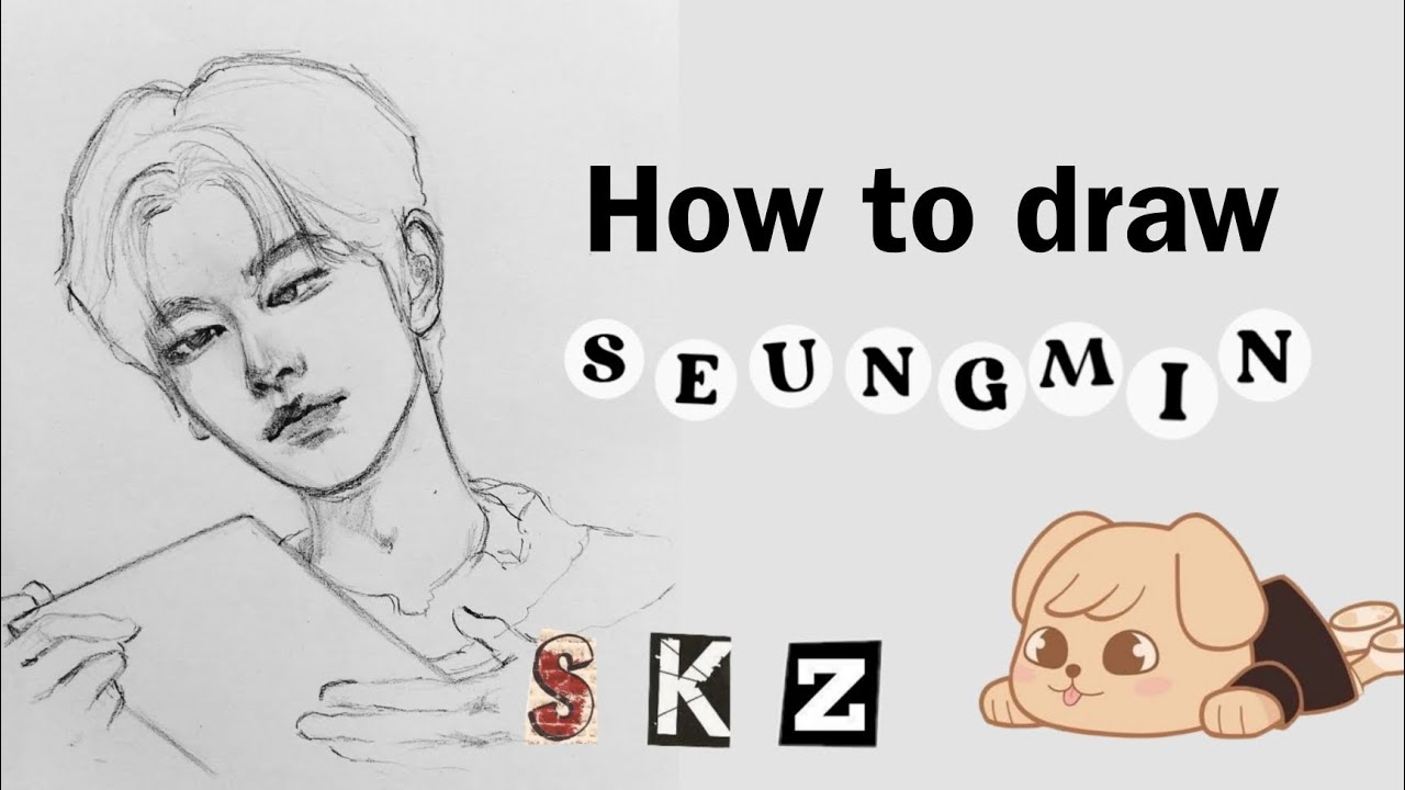 [SKZ] Drawing Seungmin fullprocess/ kpop idol /stray kids - Rini8sh ...