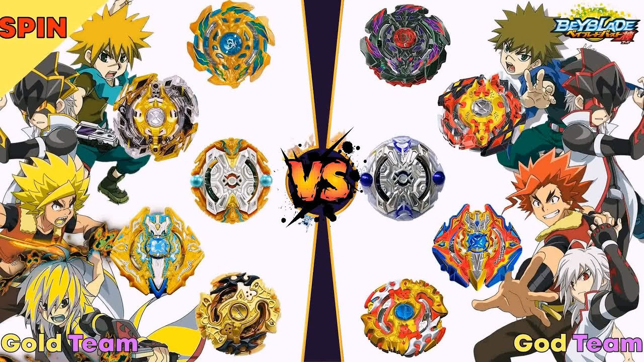 Beyblade Burst Gold Team VS Beyblade Burst God Original Team Relay ...