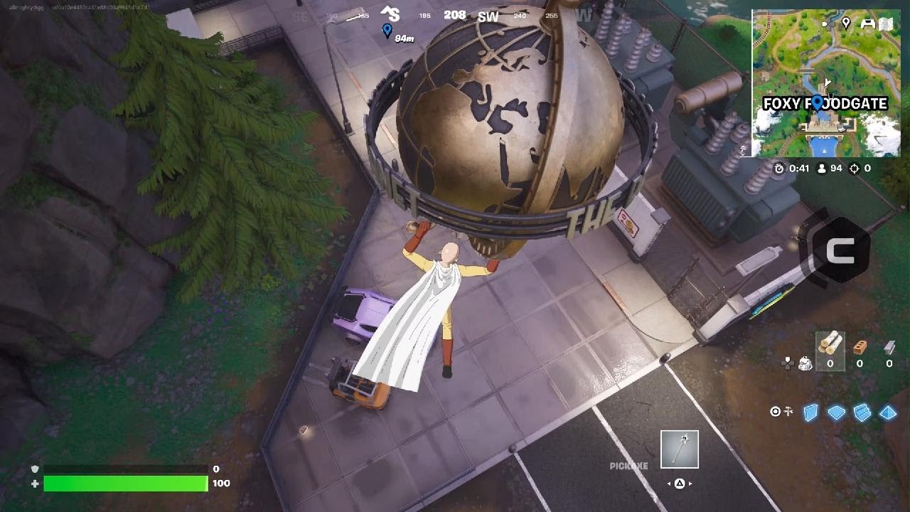 Playing FN battle royal with the one punch man skin - YouTube