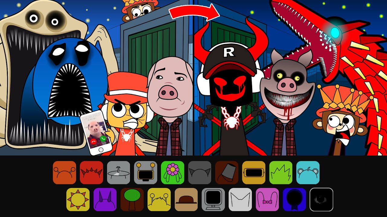 Incredibox Sprunki Edition: Evil Sammy x Jandel x SCARY John Pork x ...