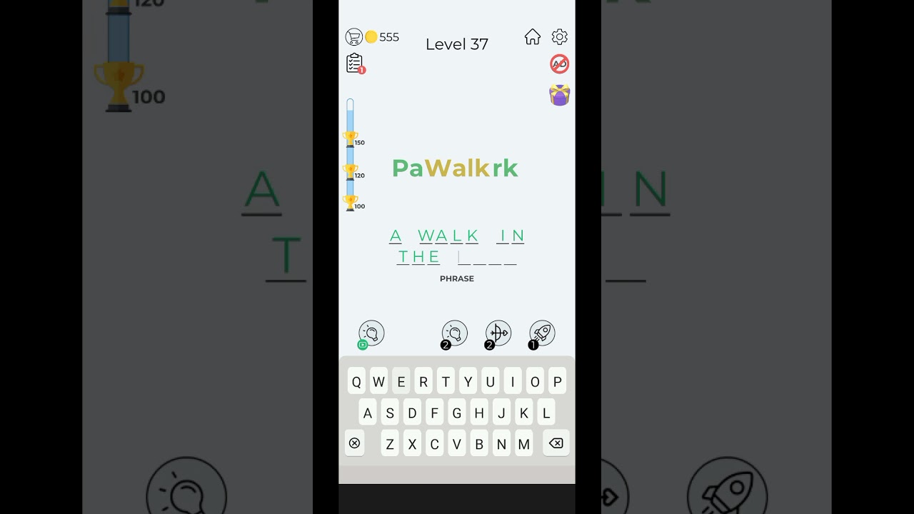Dingbats Word Quiz Level 37 | Dingbats Level 37 [pa walk rk] - YouTube