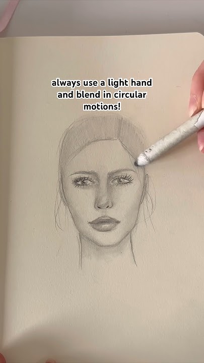 Portrait Drawing Tutorial For Beginnersart Pencilart Artistsonyoutube Sketchbookspread