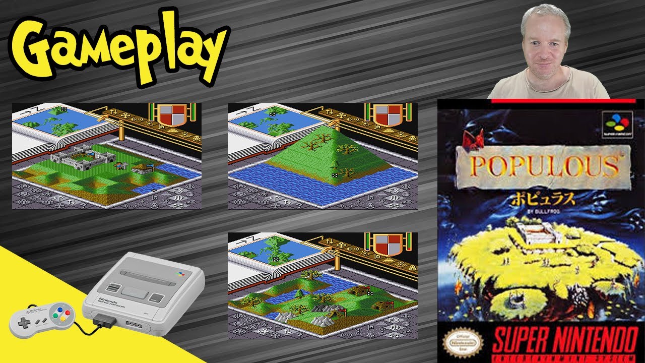 Populous - Super Nintendo Gameplay With Xenogear99 [4K 60FPS] - YouTube