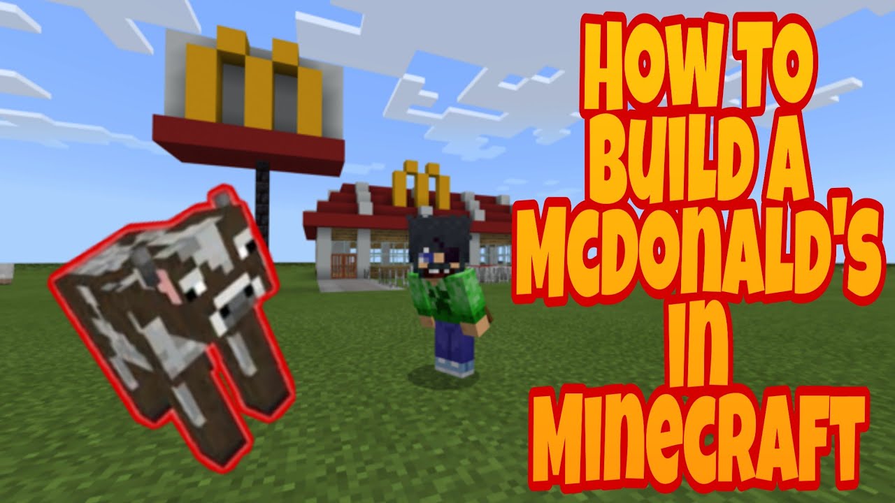 How To Build A McDonalds In Minecraft! - YouTube