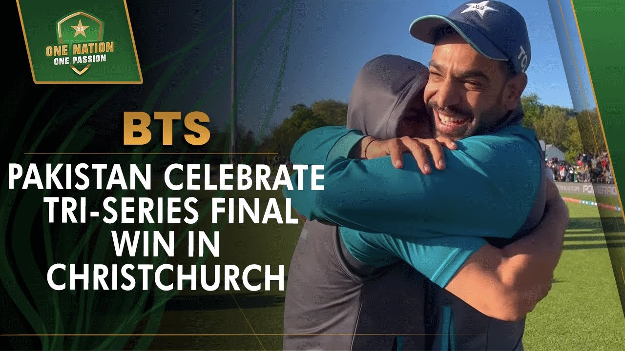 BTS - Pakistan Celebrate Tri-Series Final Win In Christchurch | PCB ...