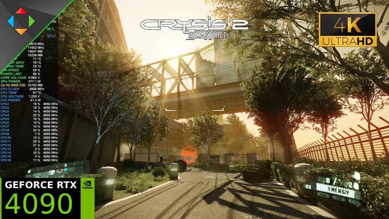 CRYSIS 2 Remastered [4K] Ray Tracing ON | RTX 4090 | Ryzen 7 7800X3D ...